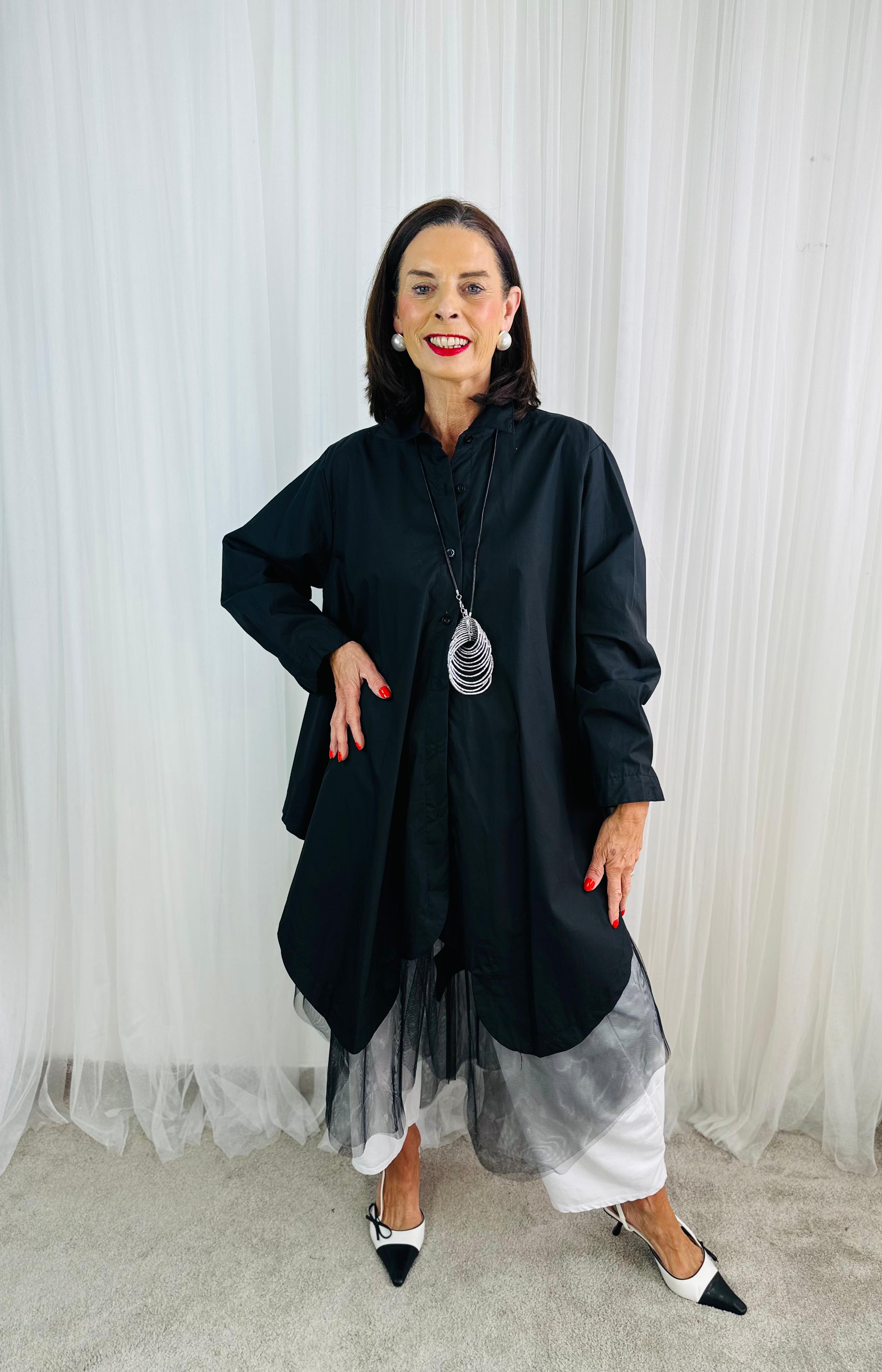 Oceania Dress/Top in Black
